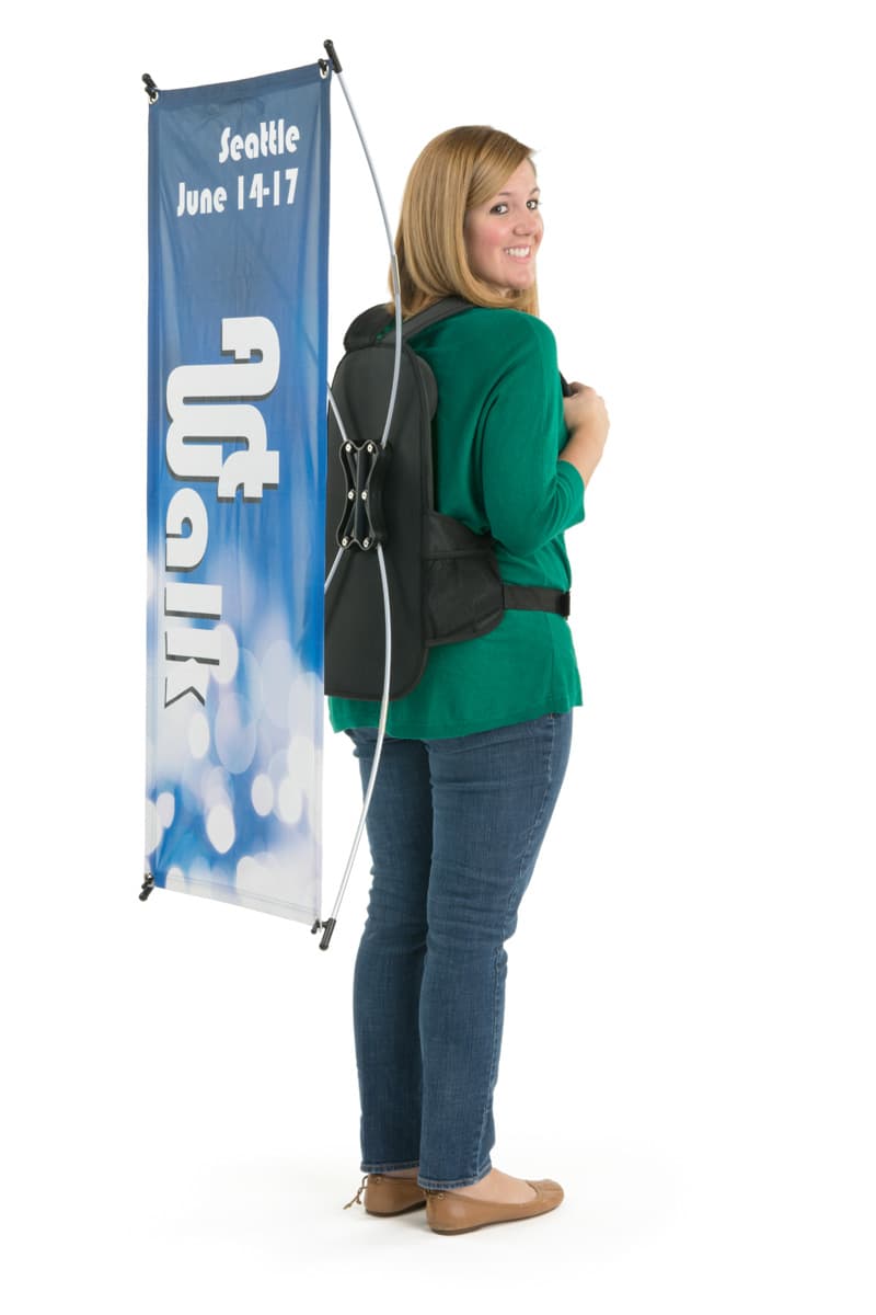 1-Sided Backpack Banner Display Banner for BPBX1S | Displays2Go