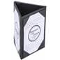 4” x 6” (3) Sided Table Tent | Black Leatherette Multi Panel | Displays2Go