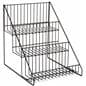 3 Tier Wire Countertop Rack | Angled, Open Space Shelves | Displays2Go
