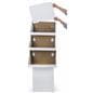Bin Display | (3) Tier White Display With Custom Header Space | Displays2Go