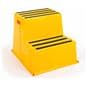 Industrial Step Stand | 20″ Tall 2-Tier Yellow Plastic | Displays2Go