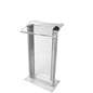 Speech Stand for iPad | Acrylic Lectern & Clamping Enclosure | Displays2Go