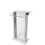 Speech Stand for iPad | Acrylic Lectern & Clamping Enclosure | Displays2Go