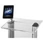 Speech Stand for iPad | Acrylic Lectern & Clamping Enclosure | Displays2Go