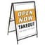 Open for Takeout A-Frame Sign | Two Full Color Graphics Included ...