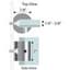Sign Support | 1" Ege Grip Acrylic Sign Brackets for Wall | Displays2Go