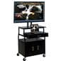 Multimedia Presentation Cart w/ Pull Drawer for Up to 52" TVs | Displays2Go