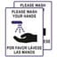 Bilingual Handwashing Posters | Set of 2 Single-Sided Inserts | Displays2Go