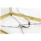 Full Glass Narrow Tower | Elegant Gold Aluminum Framing, 15.5"w ...