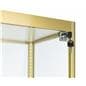 Full Glass Narrow Tower | Elegant Gold Aluminum Framing, 15.5"w ...