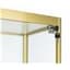 Full Glass Narrow Tower | Elegant Gold Aluminum Framing, 15.5"w ...