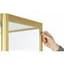 Full Glass Narrow Tower | Elegant Gold Aluminum Framing, 15.5"w ...