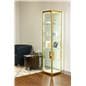 Full Glass Narrow Tower | Elegant Gold Aluminum Framing, 15.5"w ...