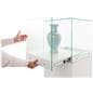 Glass-Top Pedestal Display Case | Frameless Glass Showcase | Displays2Go