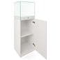 Glass-Top Pedestal Display Case | Frameless Glass Showcase | Displays2Go