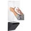 Wedge Pedestal Gallery Wall Display | Black MDF Tapered Base | Displays2Go