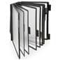 Wall Mount Reference Rack | Black Finish | Displays2Go