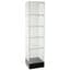 Retail Tower Display Case | Frameless Showcase with Tempered Glass ...