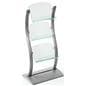 Publication Stand | 3-Tier Literature Stand w/ Acrylic Pockets ...