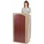 Outdoor Pulpit Made of Recycled Plastic | Cherry Front Panel | Displays2Go