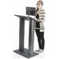 iPad Rostrum | Black Truss Lectern with Clamping Tablet Enclosure ...