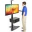 Video Conference Stand with Power Supply | 4 Outlets | Displays2Go