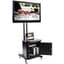 TV Stand with Locking Cabinet | Holds (1) 32” to 65” Screen | Displays2Go