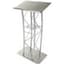 iPad Floor Lectern | Silver Truss Stand & Clamping Enclosure | Displays2Go