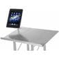 iPad Floor Lectern | Silver Truss Stand & Clamping Enclosure | Displays2Go