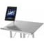iPad Floor Lectern | Silver Truss Stand & Clamping Enclosure | Displays2Go
