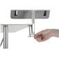 iPad Floor Lectern | Silver Truss Stand & Clamping Enclosure | Displays2Go