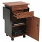 AV Lectern | Cherry with Dual Flip-Up Shelves & Locking Cabinet ...