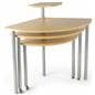 Maple Rotating Retail Display Table | 4 Tiers | Displays2Go