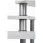White Rotating Retail Display Table | 4 Tiers | Displays2Go