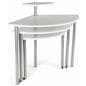 White Rotating Retail Display Table | 4 Tiers | Displays2Go