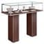 Commercial Display Case | Glass Panels, Wenge Veneer Finish | Displays2Go