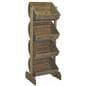 Rustic Crate Display | 4 Angled Bins | Displays2Go