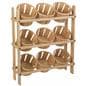 Bushel Basket Stand | Natural Finish Frame/Bins | Displays2Go