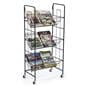 Tabloid Newspaper Display | Wire (3) Shelf Collapsible Magazine Rack ...