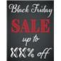 Storefront Black Friday Chalkboard Window Sign | CustomText | Displays2Go
