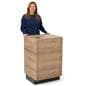 Wood Host Stand | Cord Management and Adjustable Shelves | Displays2Go