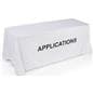 This portable exhibit table displays your personalized text! | Displays2Go