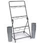 3-Layer Flower Bucket Rack | Holds 9 Bouquets | Displays2Go