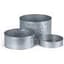 Round Galvanized Risers | Set of Three Sizes | Displays2Go