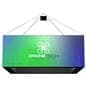 10' Overhead Hanging Light Box Square Sign | 3D Border Design | Displays2Go