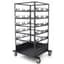 Mobile Stanchion Cart | Vertical Storage and Locking Casters | Displays2Go