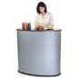 Portable Expo Counter | Silver w/ Inner Shelf - 41" Tall | Displays2Go