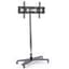 TV Stand With Casters | Black & Chrome Finishes | Displays2Go
