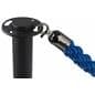 Blue Queue Rope with Post | Black End Hooks | Displays2Go